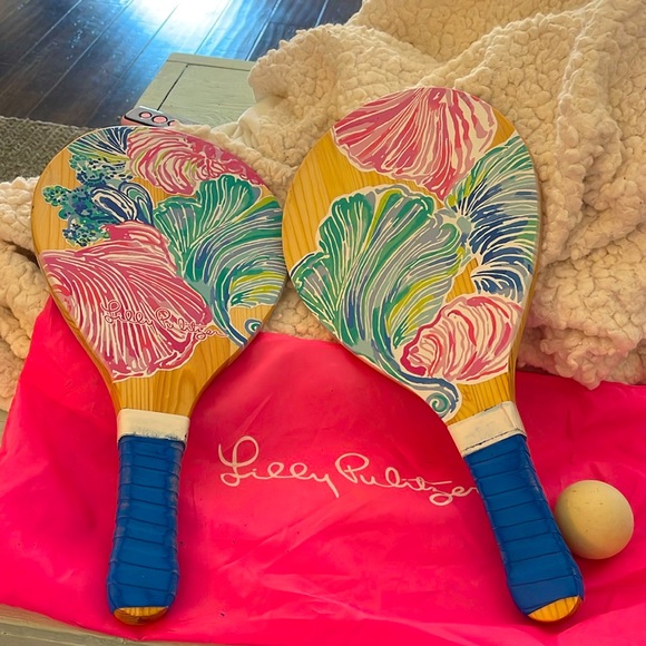 Lilly Pulitzer | Other | Lilly Pulitzer Beach Paddle Ball Set | Poshmark